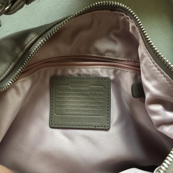 Coach | Bags | Coach Mushroom Colored Leather Crossbodyshoulder | Poshmark